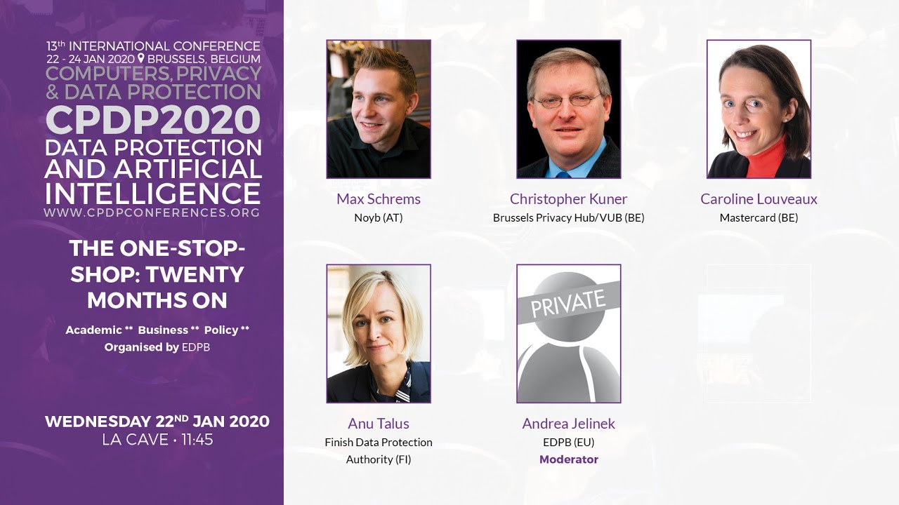 CPDP 2020: The One-Stop-Shop: Twenty Months On. - YouTube