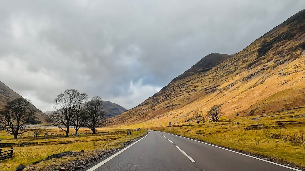 Driving in Scotland | Glencoe Valley Drive | Beautiful Scenery Scottish ...