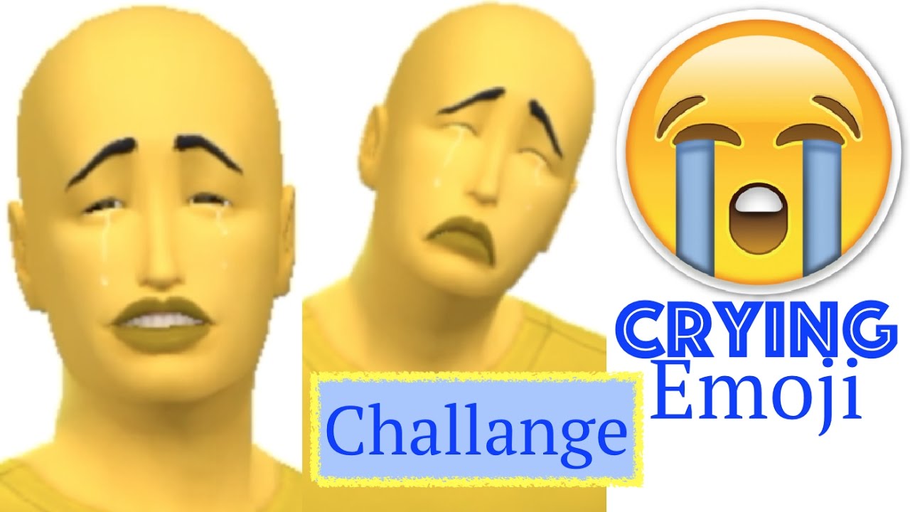 Crying Emoji: Emoji Challange The Sims 4 CAS - YouTube