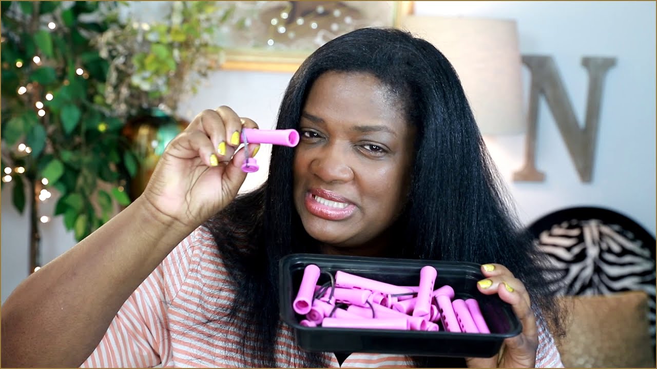 HOW TO BEDTIME Roller Set CHUNKY CORNROWS! Part 1of 2 - YouTube