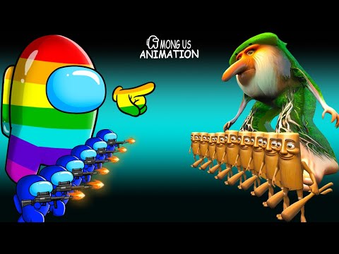 Among Us Vs. Tung Tung Tung Sahur & Br Br PATAPIM | Among Us Funny Animation