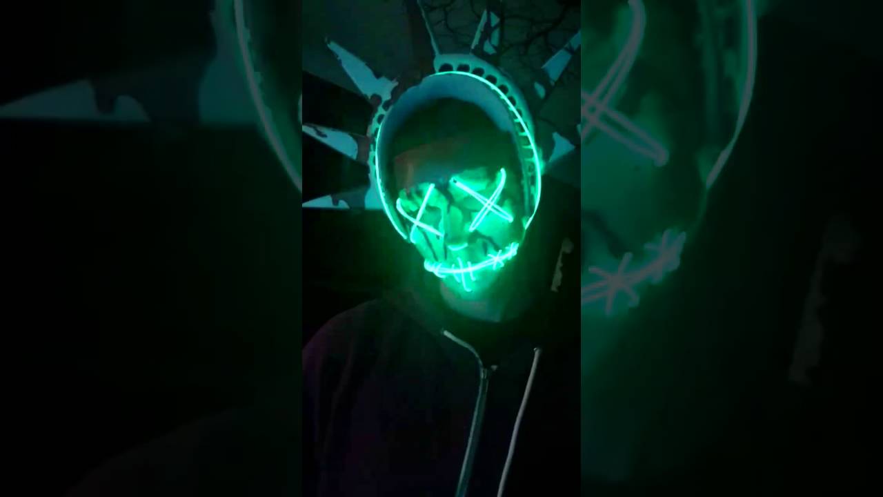 Purge 3 liberty mask homemade Halloween - YouTube