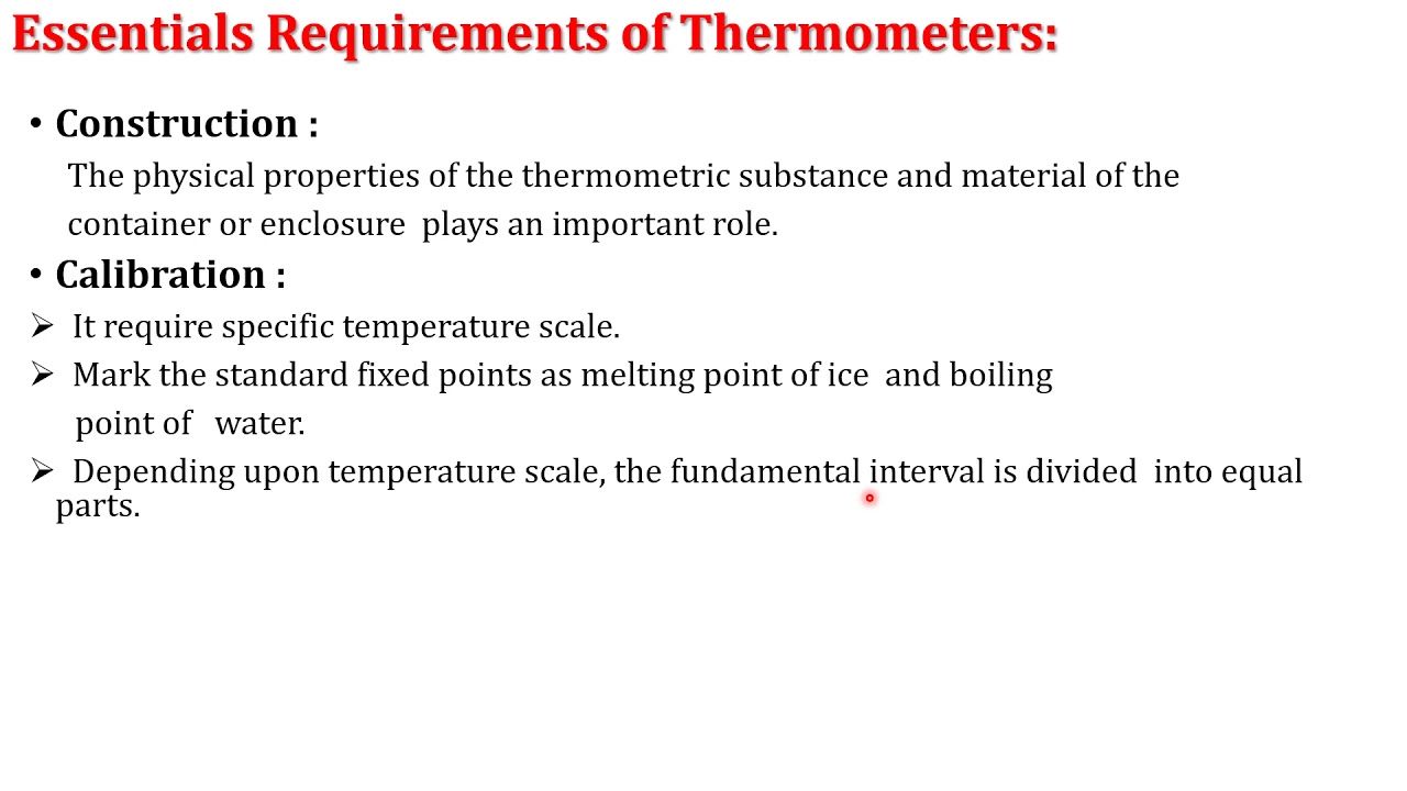 Principles of Thermometry - YouTube