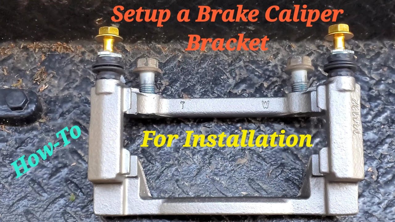 How to setup a Brake Caliper Bracket - YouTube