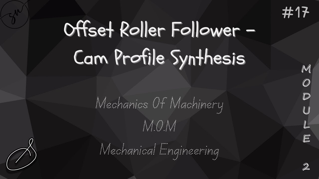 Offset Roller Follower - Cam Profile Synthesis | Module 2 | Mechanics ...