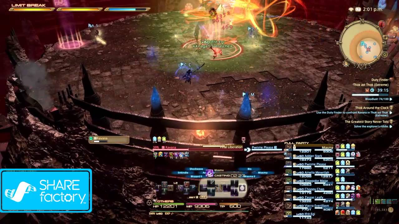 FFXIV Ravana Ex 1st Clear - SMN POV - YouTube