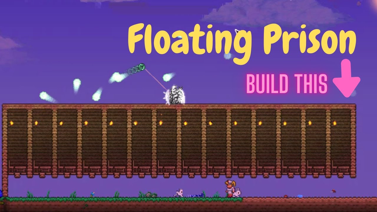 Building a Floating Prison | Terraria - YouTube