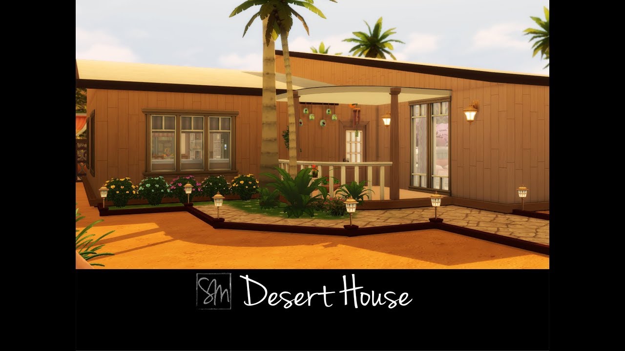 The Sims 4: Speed Build - Desert House [CC FREE + HOUSE DOWNLOAD] - YouTube