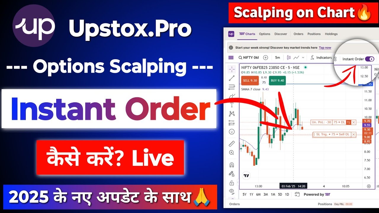 Upstox Chart: Instant Options Scalping Live Demo | Upstox New Features ...