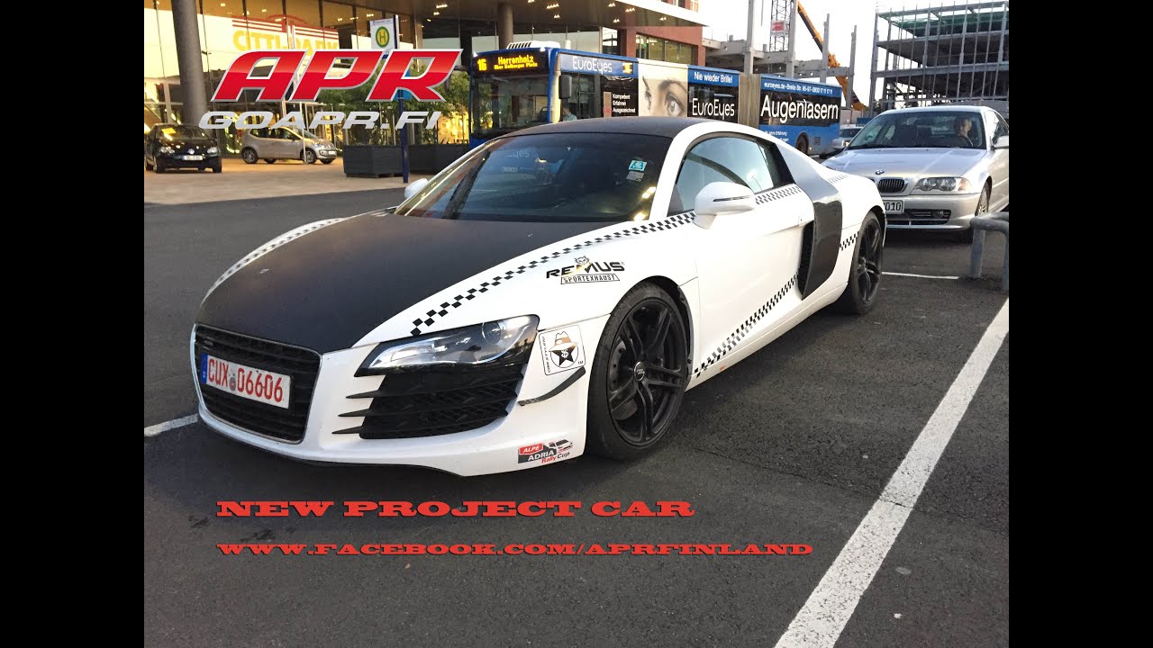 AUDI R8 1:1 NEW PROJECT on autobahn - APR FINLAND - YouTube