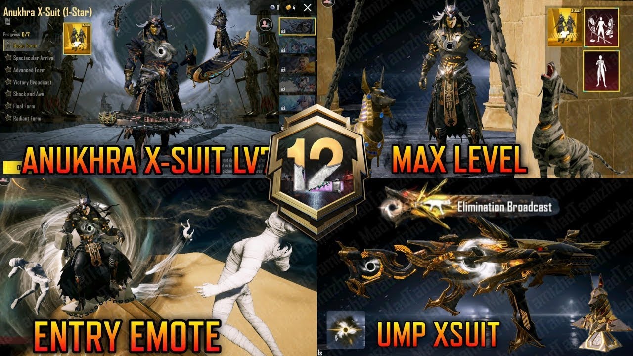 Anukhra X Suit 3D Leaks Entry Emote X Suit UMP Upgrade Ultimate X Suit ...