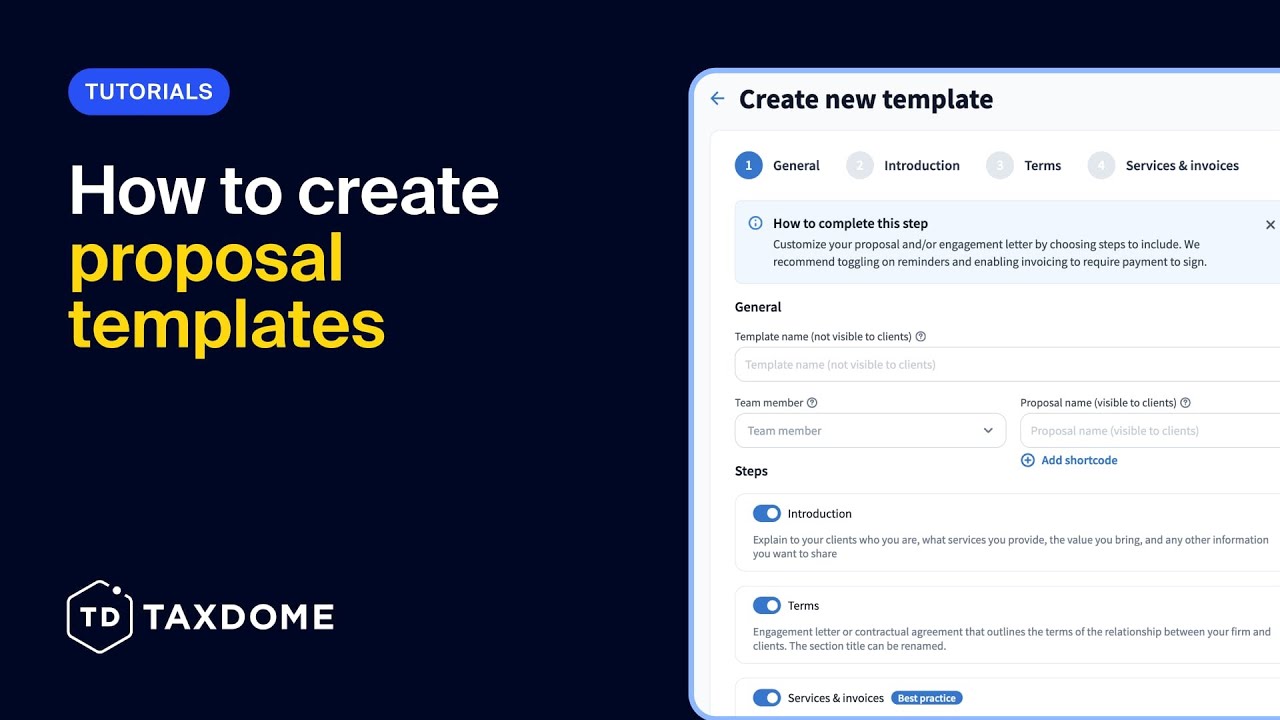How to create proposal templates - YouTube