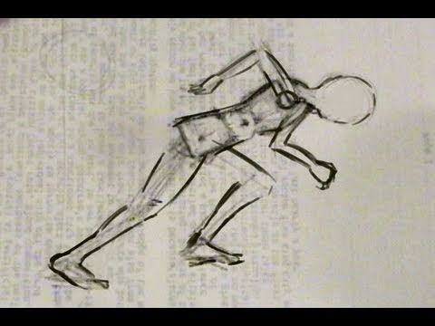 How to Draw People: #1 Technique for a Dynamic Posture - YouTube