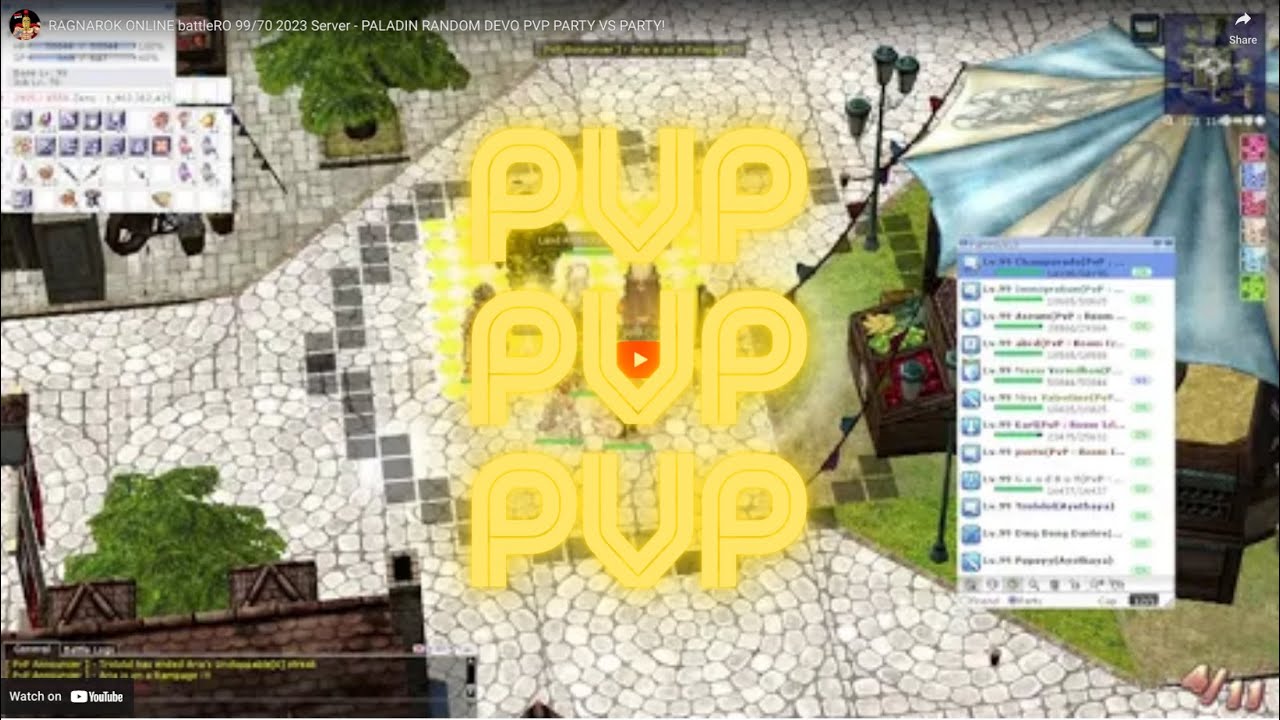 RAGNAROK ONLINE BattleRO 99/70 2023 Server - PALADIN RANDOM DEVO PVP ...