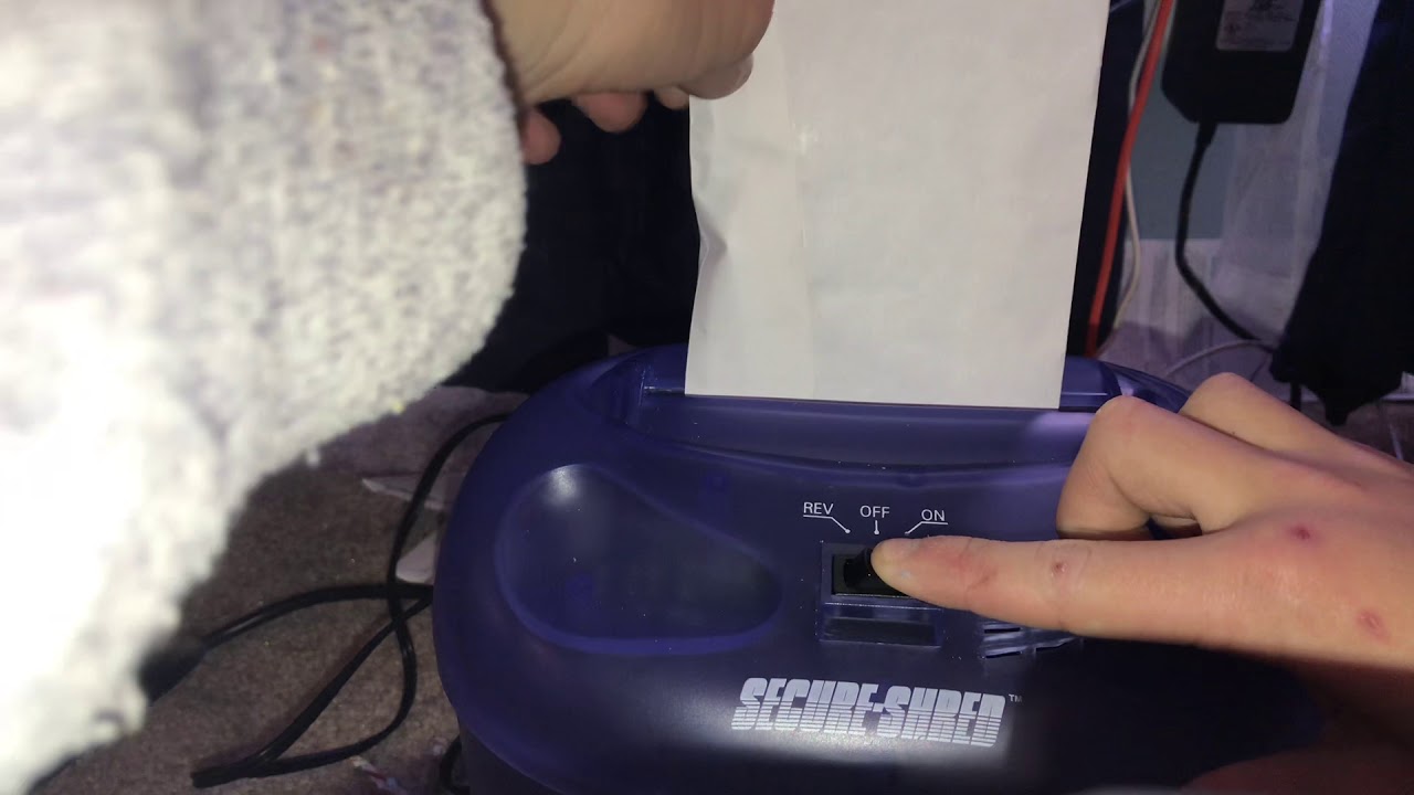Shredding envelope - YouTube