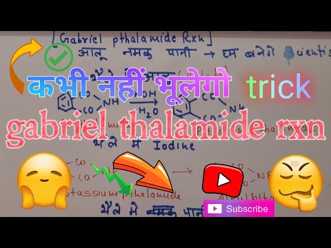 gabriel thalamide rxn //amine reactions #trick #chemistry #neet2022 ...