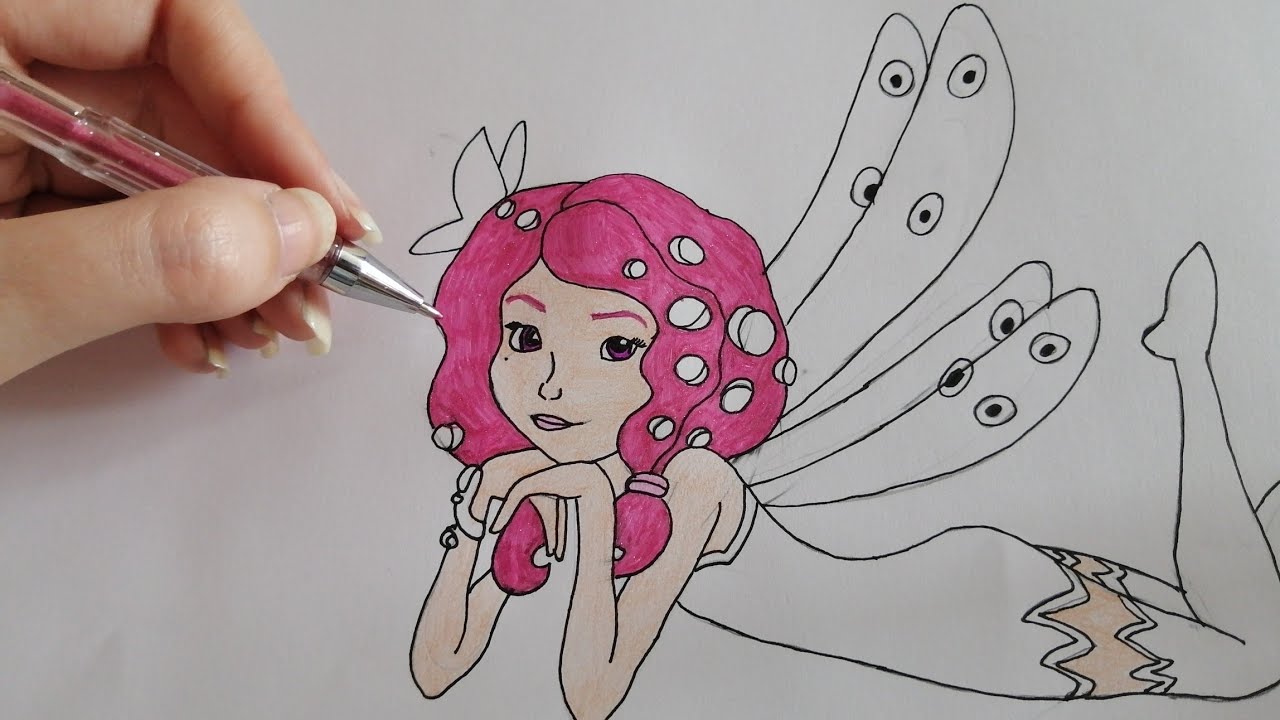 Cum să desenezi : pe Mia /How to draw Mia/ Eu și Mia, Mia and me - YouTube