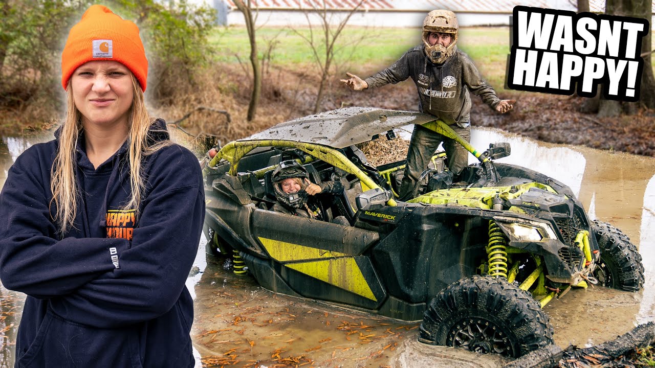 GIRLFRIEND GETS WRECKED IN CAN-AM! - YouTube