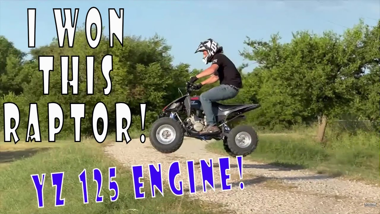 I WON This ATV! - Raptor 250 w/ a YZ 125 engine (144 big bore) from ...