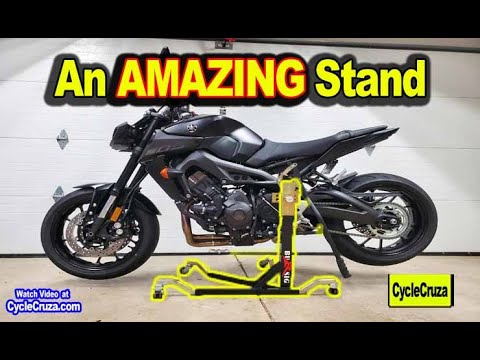 BEST Motorcycle Stand - BURSIG Center Lift Stand Review | Yamaha MT09