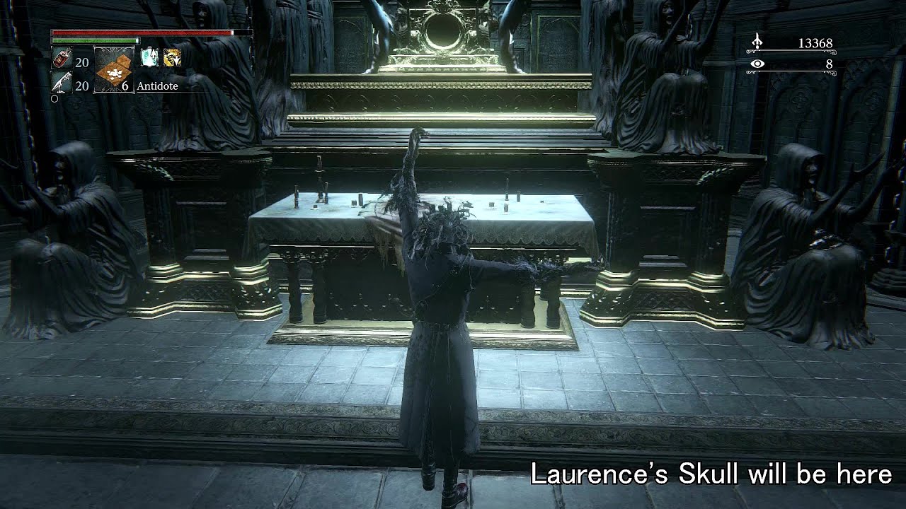 Bloodborne - Church Cannon Location (inc. Laurence's Skull) - YouTube