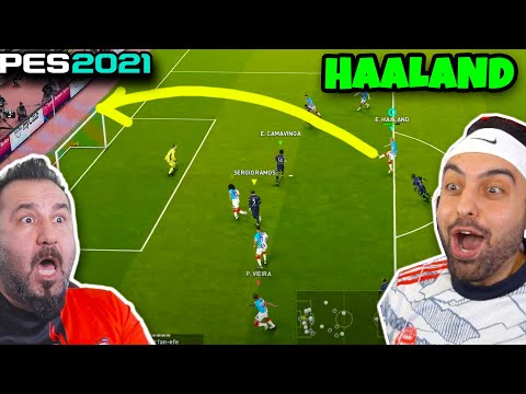 SARI CİV CİV HAALAND KURTAR BİZİ! TÜRK RAKİPLERLE PES 2021 KLAN MAÇI