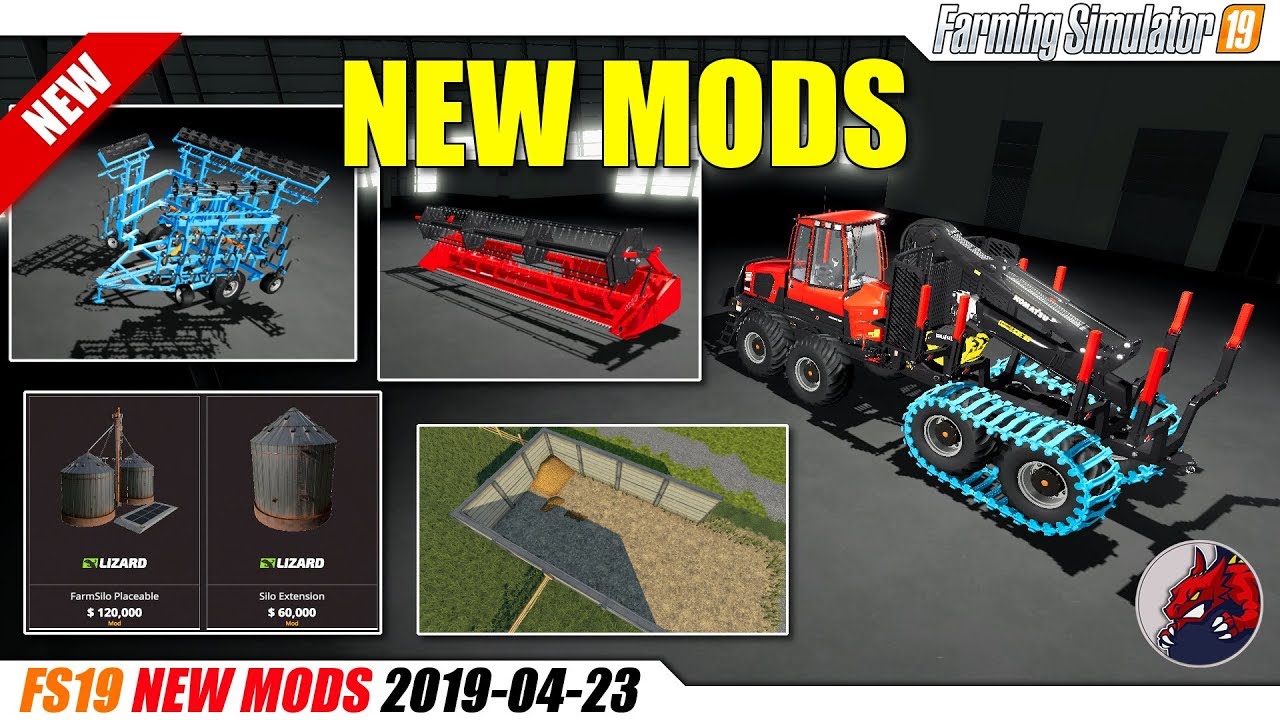 FS19 | New Mods (2019-04-23) - review - YouTube