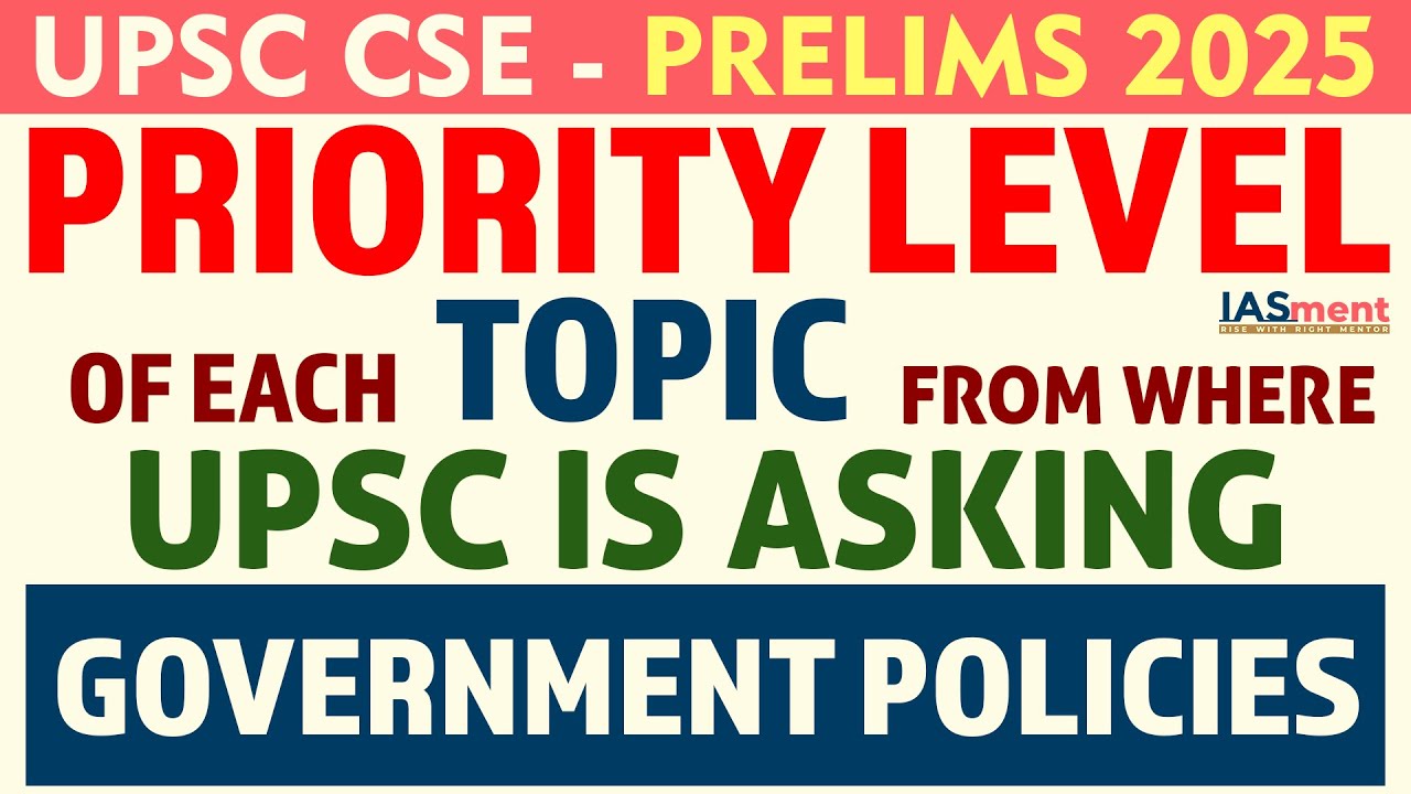 Important Topics for Government Policies | Priority Level of Each Topic ...