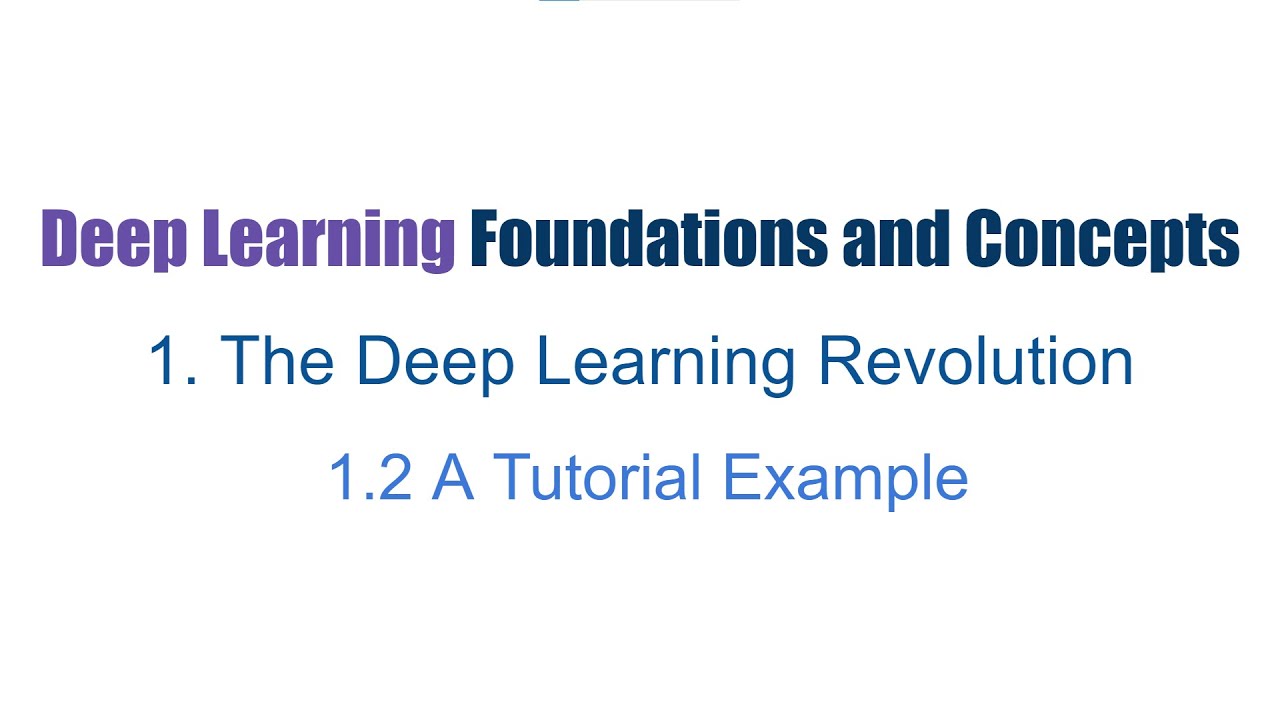 1.2 A Tutorial Example | Deep Learning Foundations and Concepts - YouTube