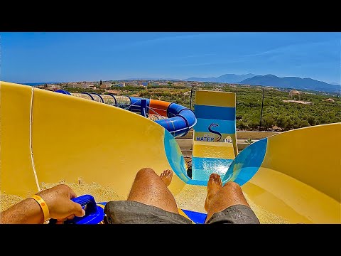 Wild Boomerang Slide at Stella Waterpark Crete