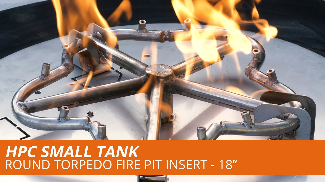 Enjoy the HPC 18” Small Tank Torpedo Match-Lit Fire Pit Insert - YouTube