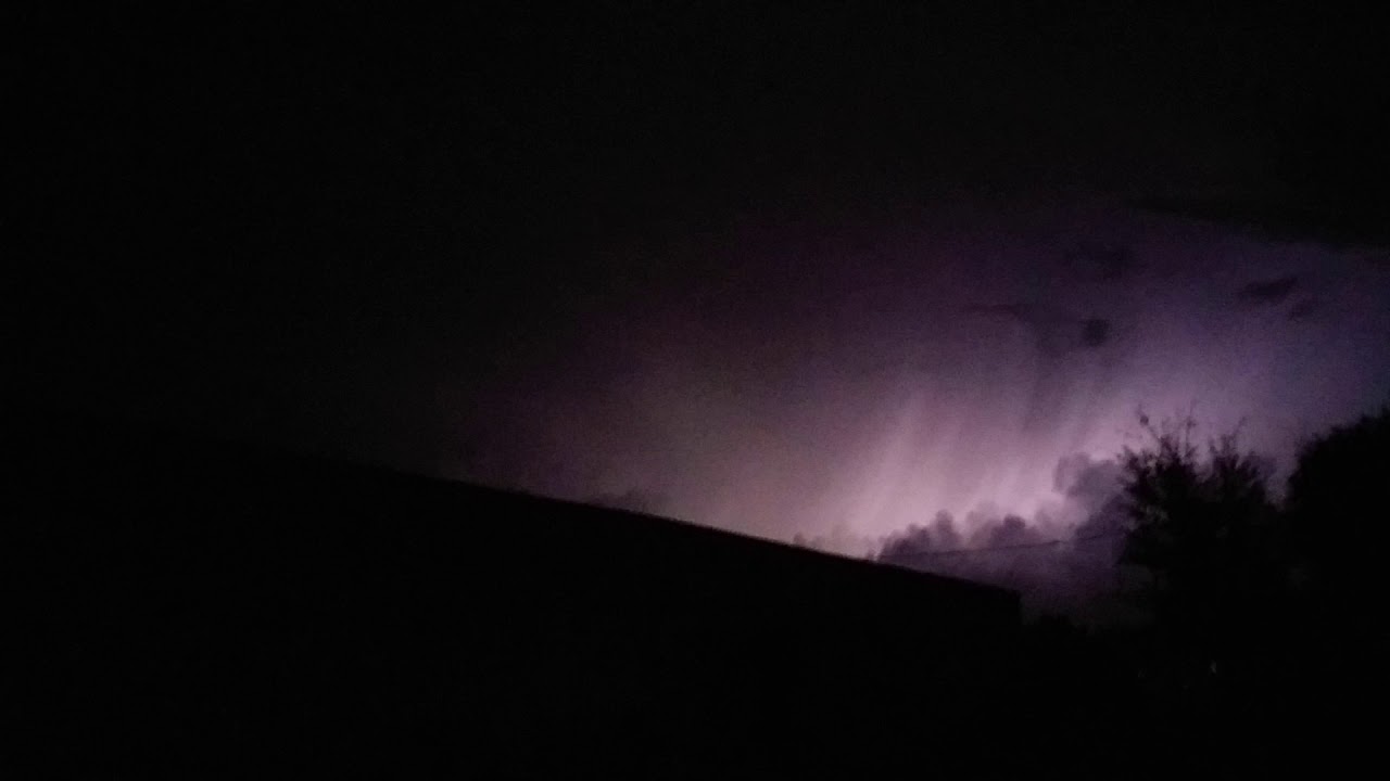 Haunted House Lightening Storm - YouTube