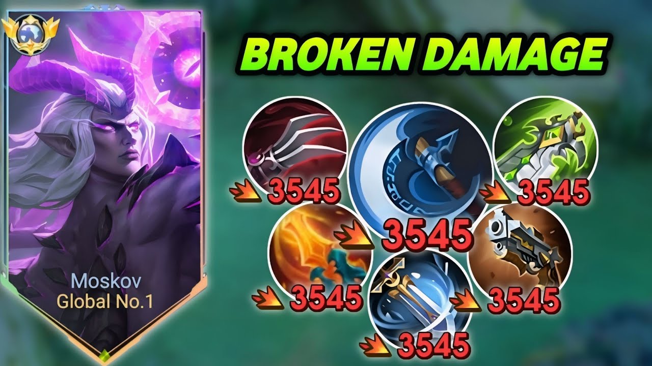 REKOMENDASI BUILD & EMBLEM MOSKOV TERSAKIT PATCH TERBARU!! TOP GLOBAL ...