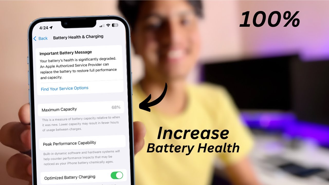 Increase Battery Health to 100% 🤯 || 101% True 😍 - YouTube