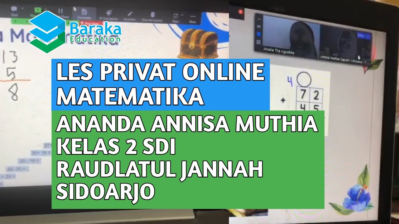 BELAJAR MATEMATIKA ONLINE ANANDA ANNISA MUTHIA BERSAMA KA AMELIA - YouTube