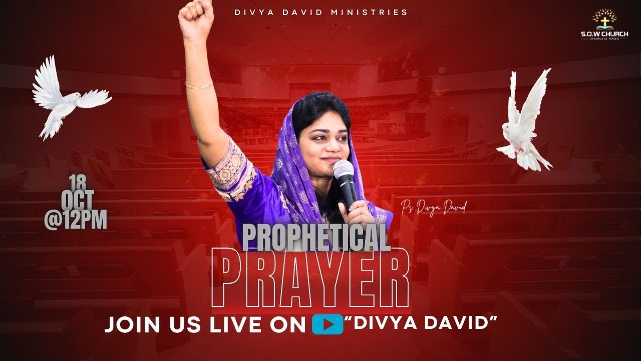 Friday Prophetical Live | Ps Divya David | 18th Oct 2024 | S.O.W Church ...