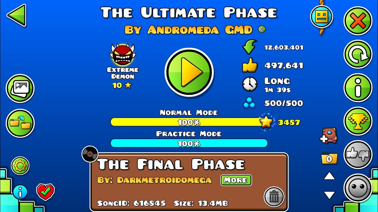 The Ultimate Phase - Andromeda (Extreme Demon) | Geometry Dash - YouTube