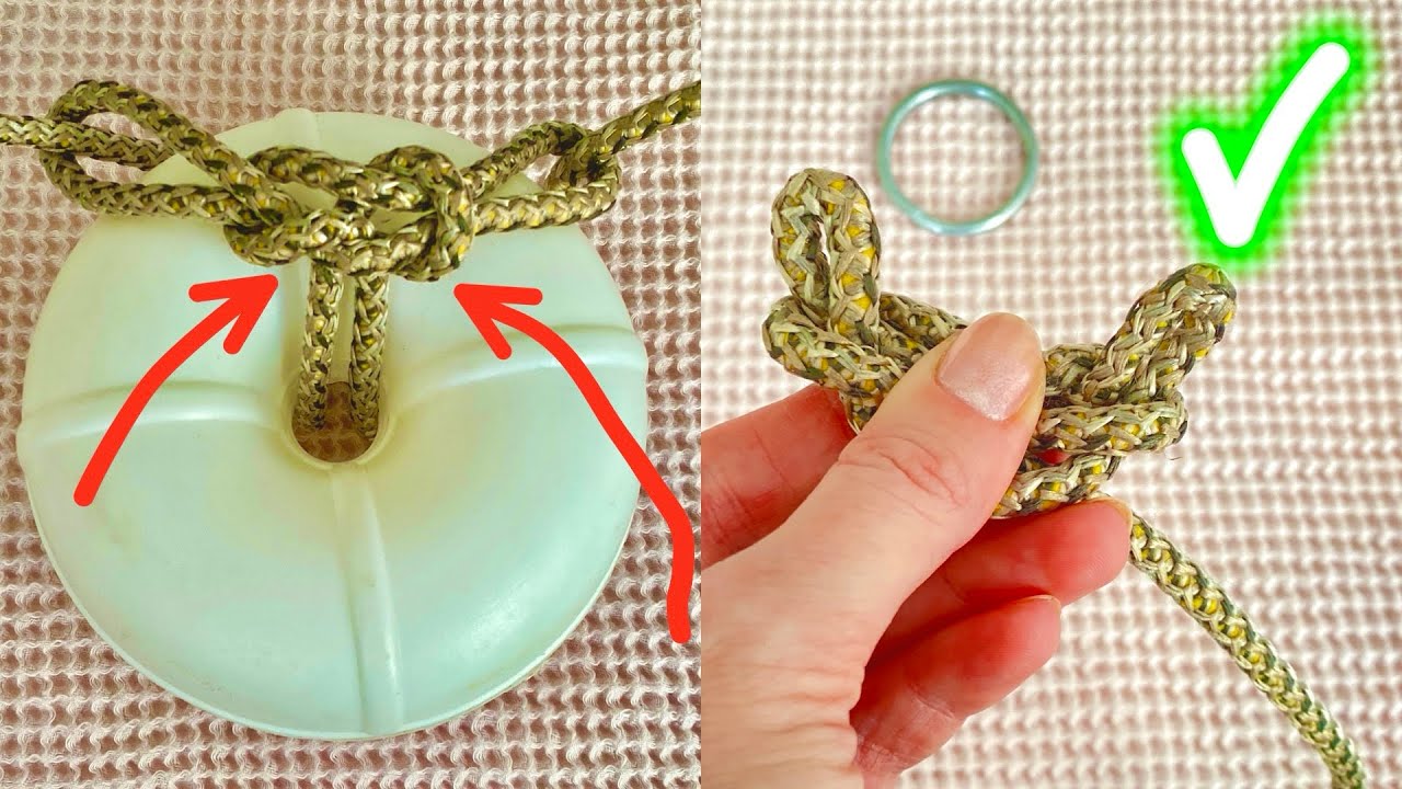 Symmetrical knot how to - YouTube