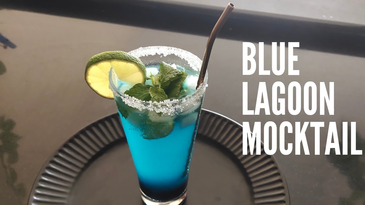 Super Quick Blue Curacao Mocktail With Homemade Syrup | Blue Lagoon ...