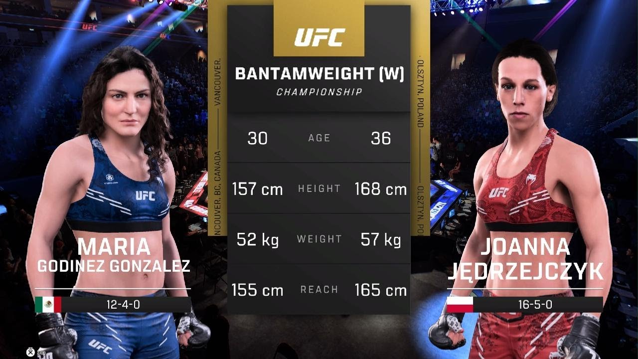 UFC 5: Maria Godinez Gonzalez vs Joanna Jedrzejczyk - Clash of ...