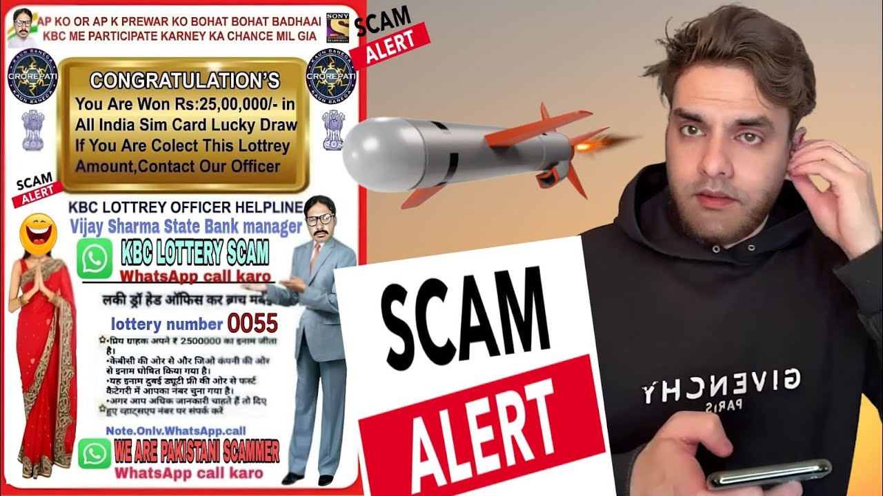 Hamla Ho Gaya 🤣😂 | Funny Conversation With Pakistani Scammer | KBC ...