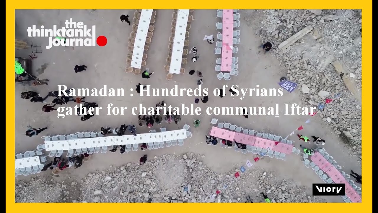 Ramadan : Hundreds of Syrians gather for charitable communal Iftar ...