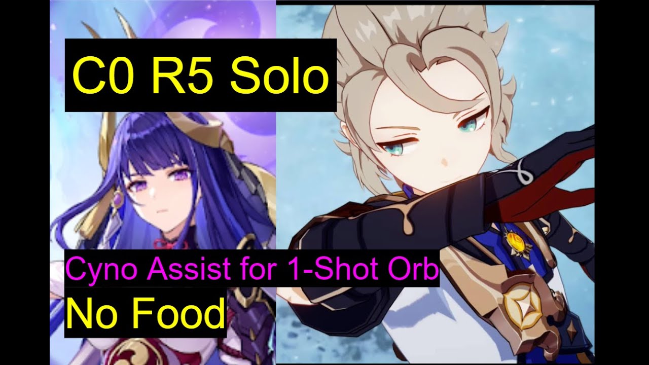 The World Needs Albedo! Albedo solos the Raiden Shogun (No food + Cyno ...