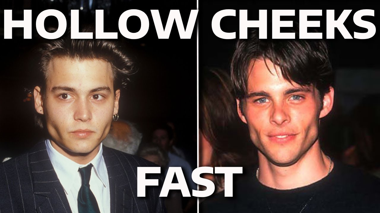 how to get hollow cheeks fast for the guys - YouTube