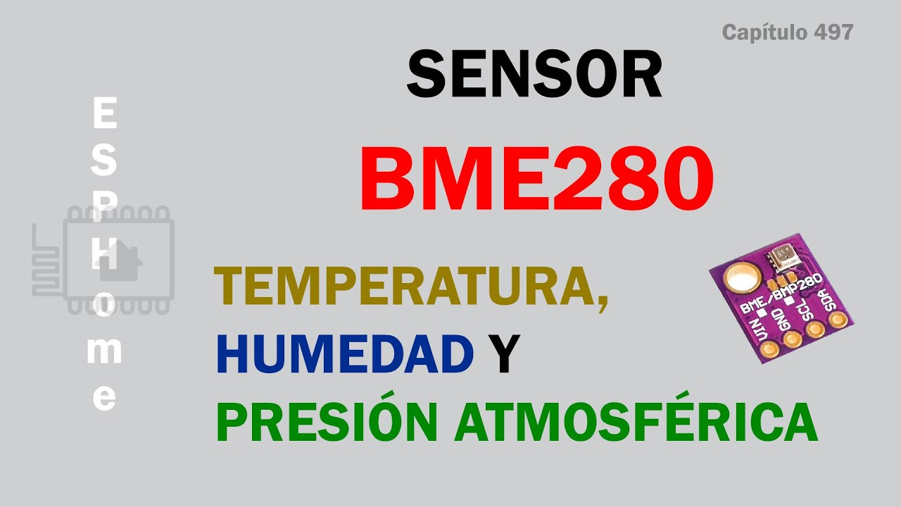 Sensor BME280 en ESPHome - ¿Qué es, cómo funciona y qué utilidades tiene? - YouTube