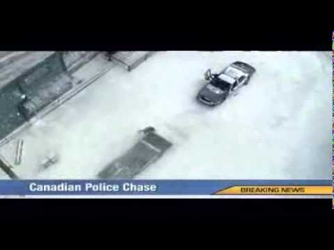 Погоня Века Canadian Police Chase - YouTube
