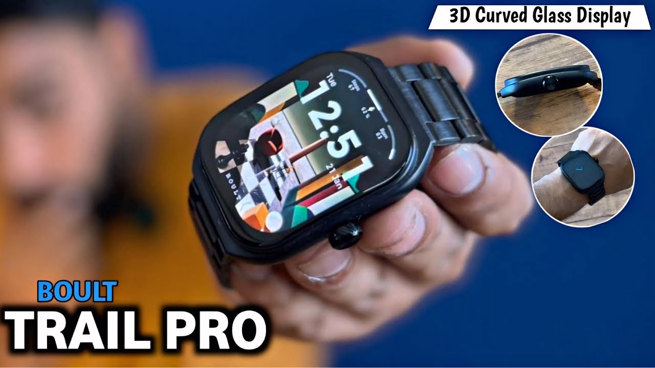 Boult Trail pro smartwatch unboxing and review⚡️2.01"Amoled Curved ...