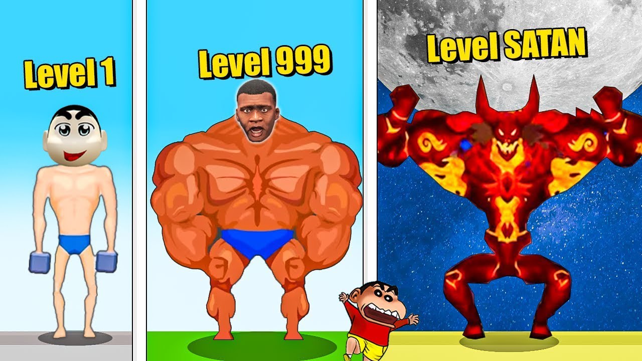 SHINCHAN BECOME WORLD STRONGEST BODYBUILDER FROM A THIN BOY | NOOB Vs ...