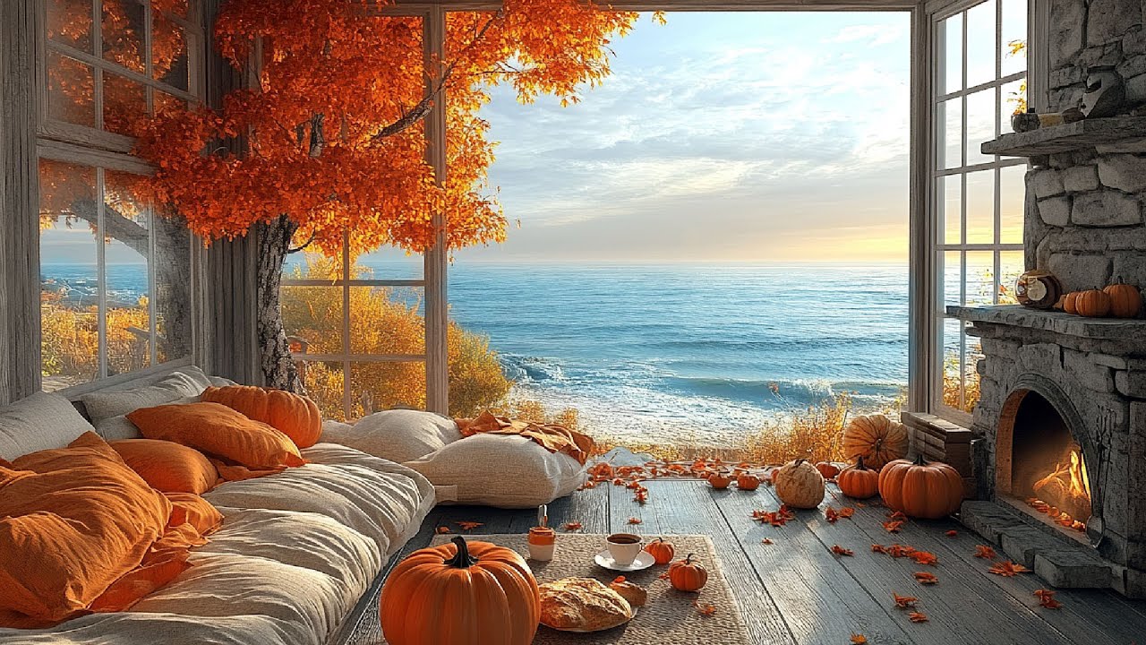 🌊☀️ Cozy Seaside Porch Morning | Soft Birdsong & Gentle Leaves for a ...
