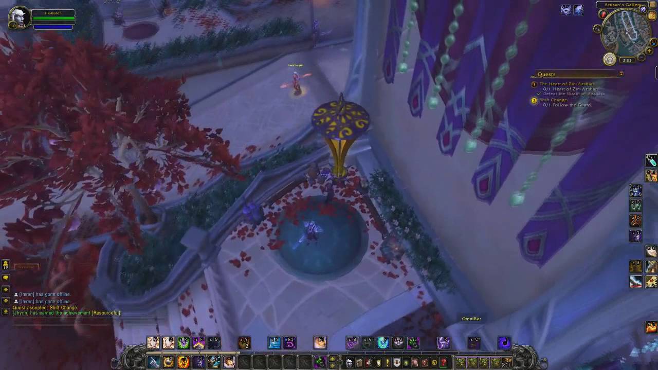 WoW Legion : Suramar Quest - Shift Change - YouTube